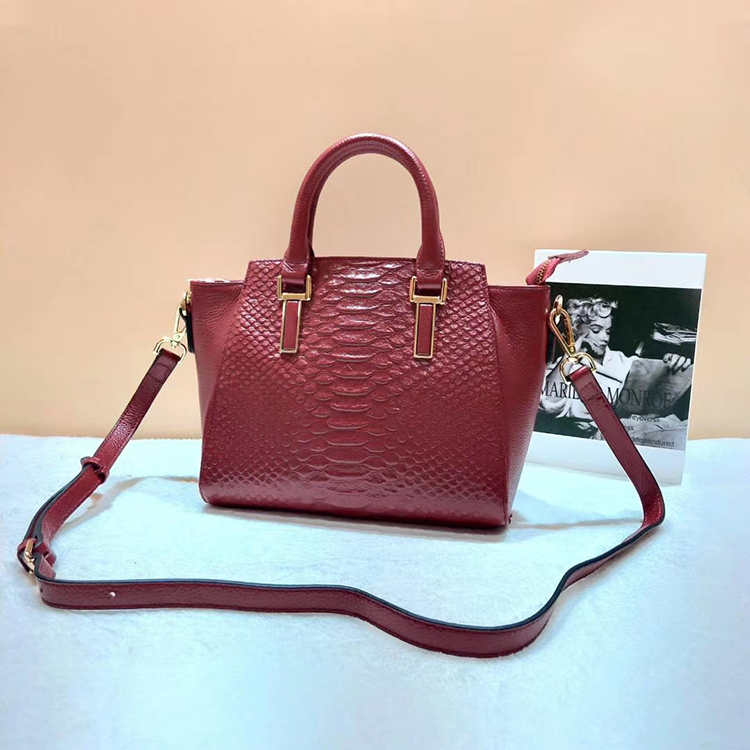 Python Real Leather Tote Bag Women Handbags LH3043_5 Colors